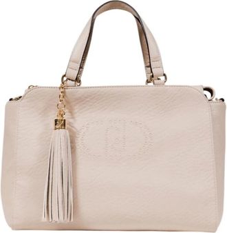 Liu Jo Femme, Sacs, Beige, Taille: ONE Size Sac à main avec bandoulière et fermeture éclair