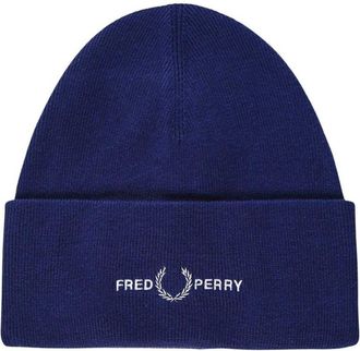 Fred Perry Mütze für Herren/Damen Unisex, Logo (Dunkelblau)