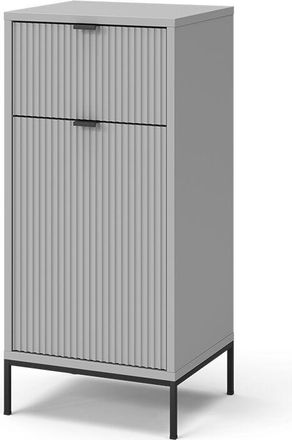 Vicco Midischrank Eliza, Grau, 40 x 87 cm mit Tür und Schublade