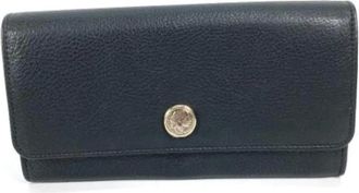 Bulgari unisex, Pre-owned, Noir, Taille: ONE Size Portefeuille en cuir Pre-owned