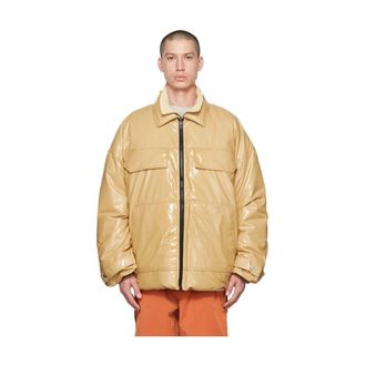 A.A. Spectrum A.a. Spectrum, Homme, Vestes, Beige, Taille: XL Doudoune en Nylon Froiss&eacute; en Soy Bean