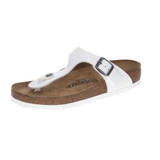 Birkenstock Gizeh (Birko-Flor Donna) - Sandalo Infradito da Donna, Blanc L, 43 EU