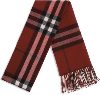 Burberry Check Scarf - Red