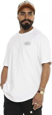 Von Dutch Tee Shirt Homme Comfort Fit, T-Shirt Homme Frame, Col Rond & Bord Arrondi, Blanc Taille XXL