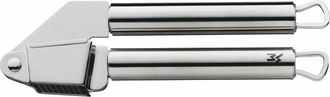 WMF Profi Plus Knoblauchpresse Edelstahl 17,5 cm, Cromargan Edelstahl teilmattiert, Knoblauchpresse spülmaschinengeeignet
