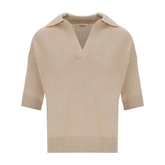 Max Mara Femme, Pulls, Beige, Taille: 40 FR Polo Albero
