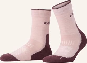 Icebreaker Trekking-Socken Hike + Light Crew Mit Merinowolle beige