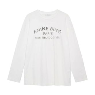 Anine Bing Femme, Tops, Blanc, Taille: 42 FR T-Chemises