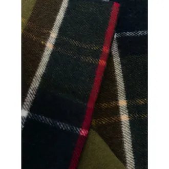 Barbour Mens Scarf Tartan Check Green-Yellow Acrylic Green/yellow Scarfs