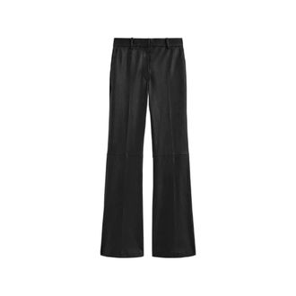 Joseph Femme, Pantalons, Noir, Taille: 38 FR Pantalon Stretch en Cuir Tafira