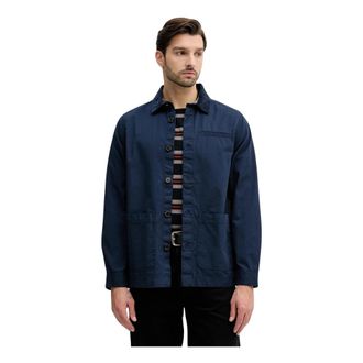 Barbour Cole Overshirt - - Jackets - Herren - Blau - 2XL