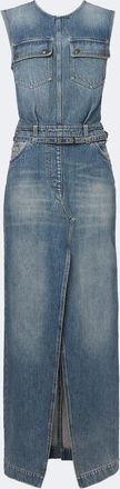 Dries Van Noten Maxikleid aus Denim