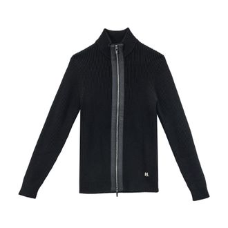 Karl Lagerfeld Maglia Zip Coste - - Knitwear - Herren - Schwarzk - XL