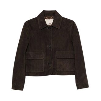 Mabrun Fenix Suede Jacket - Femme - Vestes - Brun - Taille: 44 FR
