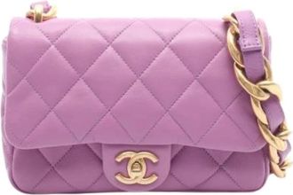 Chanel Sac bandouli&egrave;re Pre-owned - Femme - Pre-owned - Violet - Taille: ONE Size