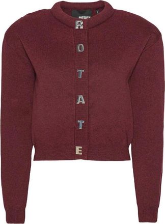 Rotate Pull Col Rond - Rouge Brun