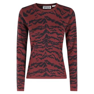 Essentiel Femme, Pulls, Rouge, Taille: 36 FR Pull en Tricot Z&eacute;br&eacute;