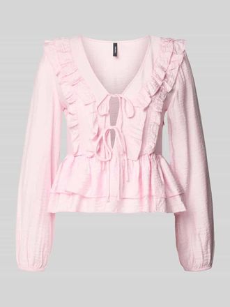 Vero Moda Regular Fit Langarmbluse aus Viskose-Mix Modell ZOEY