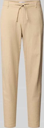 Selected Slim Fit Hose aus Baumwoll-Leinen-Mix Modell BRODY