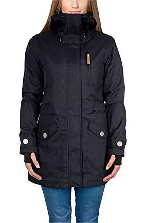 Berydale Berydale BD200 Fonctionnelle pour Femme, Noir-Parka l&eacute;g&egrave;re Printemps/Automne, S