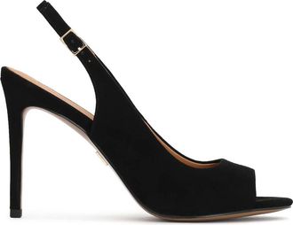 Kazar Femme, Chaussures, Noir, Taille: 37 EU Escarpins noirs Kazar avec talon ouvert et bout peep-toe