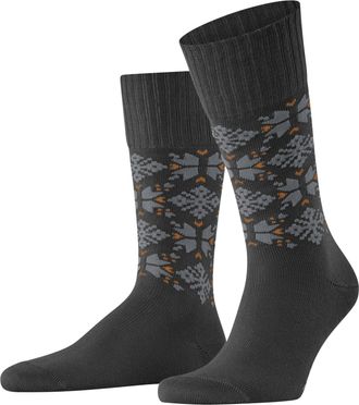 Esprit Herren Socken Winter Star M So Baumwolle Wolle gemustert 1 Paar, Grau Dark Rock 3093, 43-46