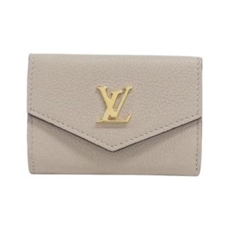 Louis Vuitton Pre-owned Portefeuille Lock Mini Leather Wallet - Femme - Pre-owned - Beige - Taille: ONE Size