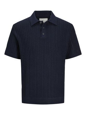 Jack & Jones Male Gestricktes Polo Einfarbig Gestricktes Polo