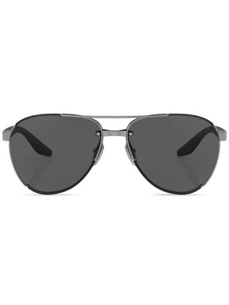Prada Get&ouml;nte Pilotenbrille - Schwarz