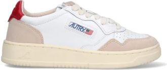 Autry Low-Top Sneaker - Medalist 01 Low Sneakers, In White Leather - Gr. 37 (EU) - in Wei&szlig; - f&uuml;r Damen