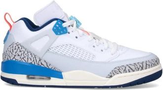 Nike Low-Top Sneaker - Jordan Spizike Low Sneakers, In White Leather - Gr. 10_5 - in Blau - f&uuml;r Damen