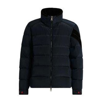 Kiton Homme, Vestes, Bleu, Taille: XL Bomber Matelassé avec Col en Velours