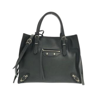 Balenciaga Pre-owned Papier Mini A4 ZIP Around Sac en cuir - Femme - Pre-owned - Noir - Taille: ONE Size