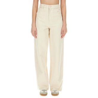 Max Mara Femme, Pantalons, Beige, Taille: 40 FR Wide Pantalons