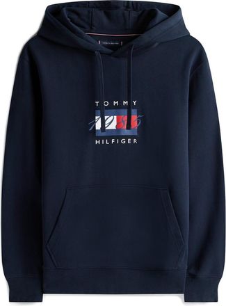 Tommy Hilfiger Softer Hoodie aus Baumwolle mit Logo-Flag auf der Brust in