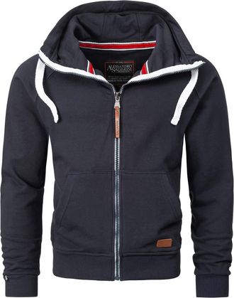Alessandro Salvarini Alessandro Salvarini Herren weatjacke Kapuzenpullover Jacke Kapuze Hoodie weater, S, Navy
