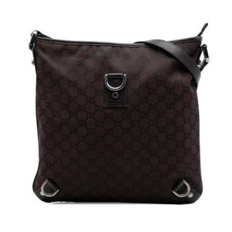 Gucci Sac bandouli&egrave;re Pre-owned en nylon - Femme - Pre-owned - Brun - Taille: ONE Size
