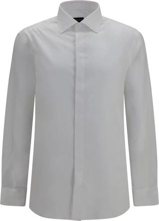 Giorgio Armani Soft Cotton Shirt - - Shirts - Herren - Wei&szlig; - 3XL