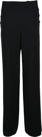 Max Mara Femme, Pantalons, Noir, Taille: 40 FR Rina Wide Pantalons