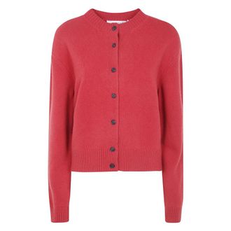 R&oacute;he Klassischer Cardigan - - Knitwear - Damen - Rot - S