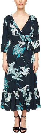 s.Oliver Black Label Damen 155.10.004.20.200.2011421 Kleid f&uuml;r besondere Anl&auml;sse, Dark Blue Aop, 42