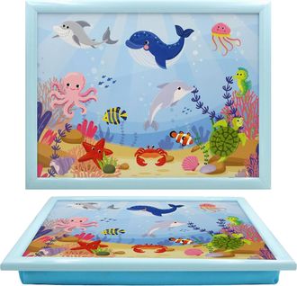 Lesser & Pavey The Leonardo Collection Little Stars Knietablett mit Sitzsack zum Servieren von Gerichten, schöne Knietabletts zum Essen auf dem Schoß zum Abendessen 