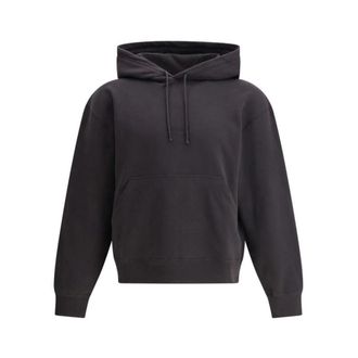 Saint Laurent Gem&uuml;tlicher Logo Hoodie - - Sweatshirts & Hoodies - Herren - Schwarzk - M