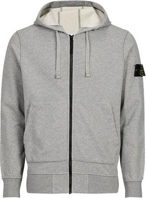 Stone Island Sweat &agrave; capuche zipp&eacute; en coton