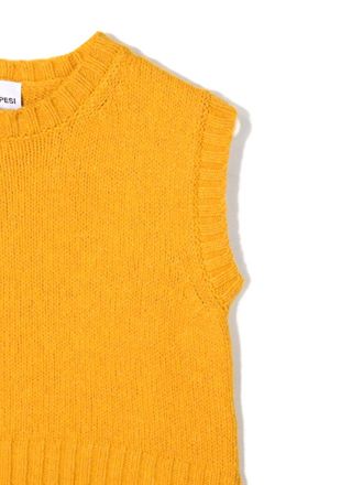 Aspesi Knitted Tricot Vest - Yellow