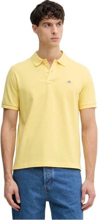 GANT Homme, Tops, Jaune, Taille: XL Polo Chemises
