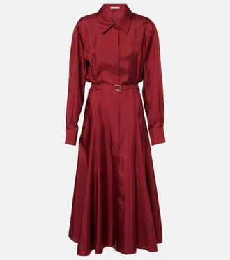 Emilia Wickstead Hemdblusenkleid Riko aus Seiden-Twill