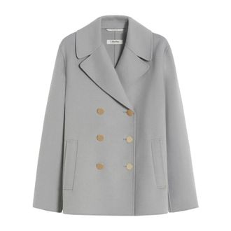 Max Mara Margot Zweireihiger Mantel - - Jackets - Damen - Wei&szlig; - S
