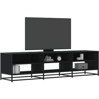 vidaXL TV-Schrank Schwarz 180x40x46 cm Holzwerkstoff - Vidaxl