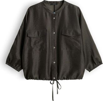 OPUS Satinbluse Funuk aus Satin mit dezentem Schimmer Elastische &Auml;rmelb&uuml;ndchen sorgen f&uuml;r modernen Komfort